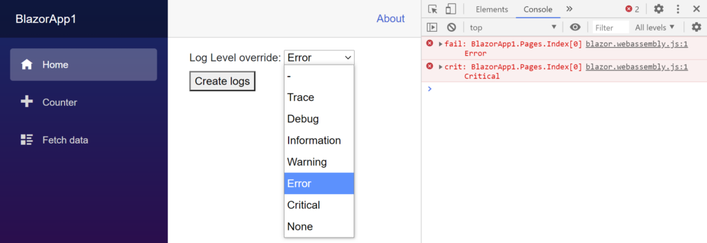 Blazor WebAssembly - Changing The Log Level At Runtime - Thinktecture AG