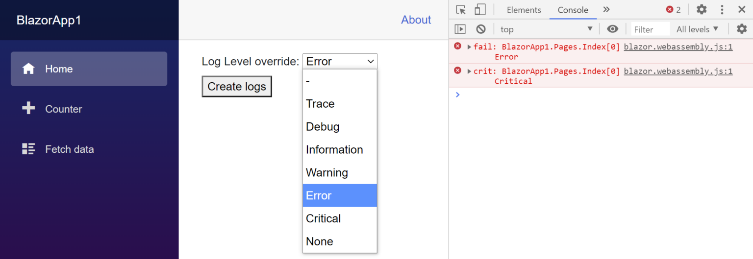 Blazor WebAssembly - Changing The Log Level At Runtime - Thinktecture AG